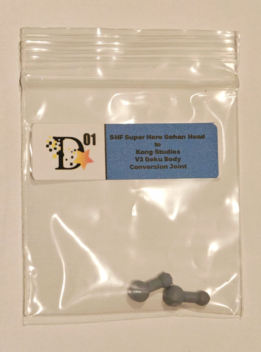 3D Printed Conversion Joint - SHF Superhero Gohan Head to Kong V3 Goku – Dstar Toys