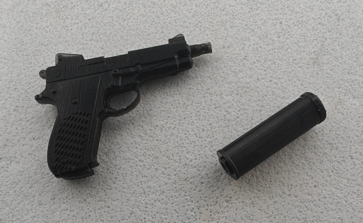 Dstar Arms - 03. MK22 w/ Suppressor 1/12th Scale Pistol – Dstar Toys